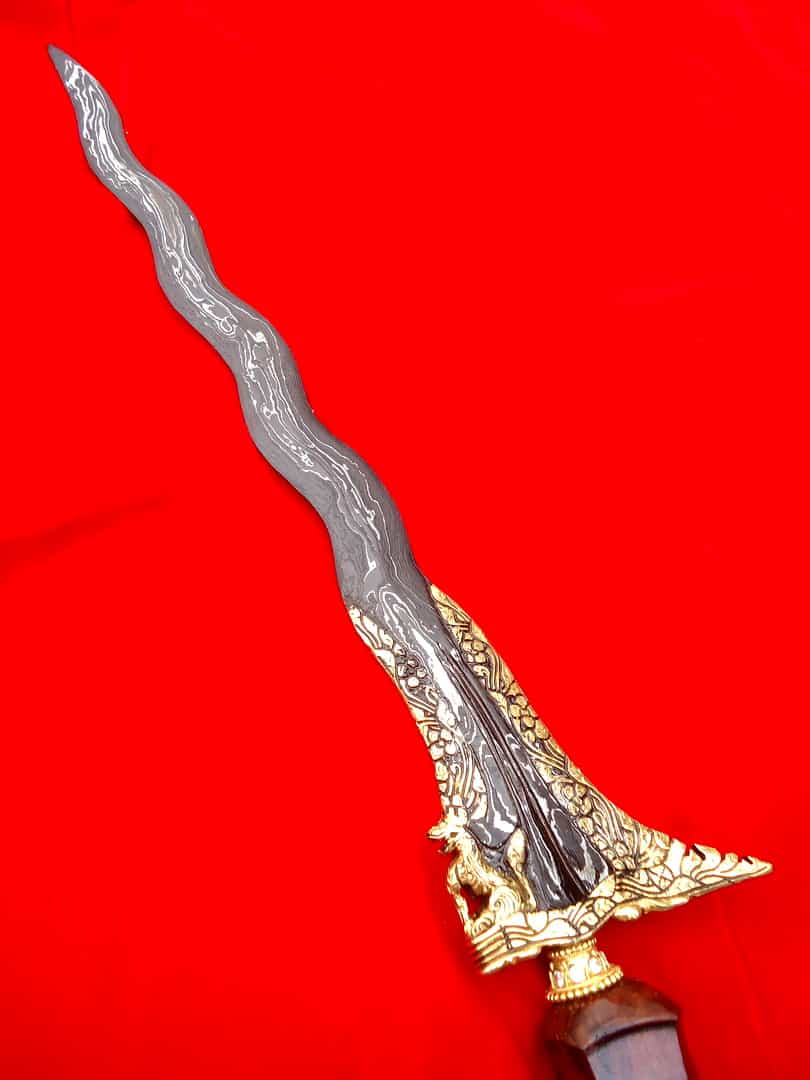 Keris Singo Barong Emas Keris Singa Garang - Pusaka Dunia