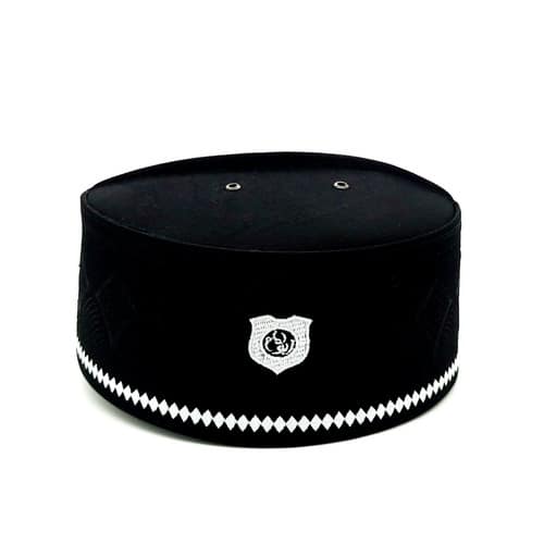 Peci Border Logo Assagofah Hitam - Pusaka Dunia