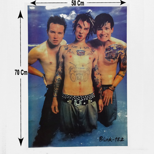 Poster Personil Blink 182 - Pusaka Dunia