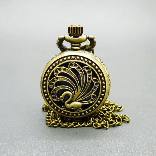 Jam Pendulum Ukir Burung Merak - Pusaka Dunia