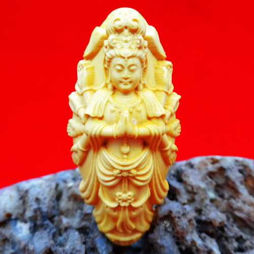 Azimat Pelindung Ukir Dewi Betari Durga - Pusaka Dunia