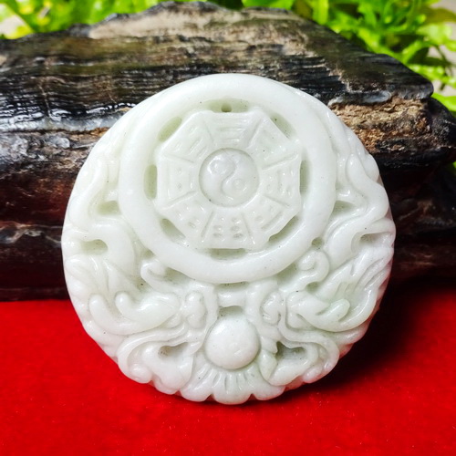 Giok Putih Simbol Yin Yang - Pusaka Dunia