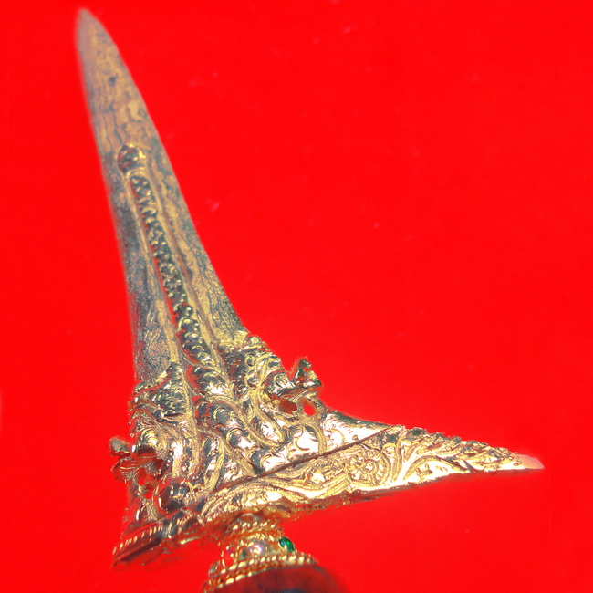 Keris Pusaka Naga Temanten Kuning Emas Full - Pusaka Dunia