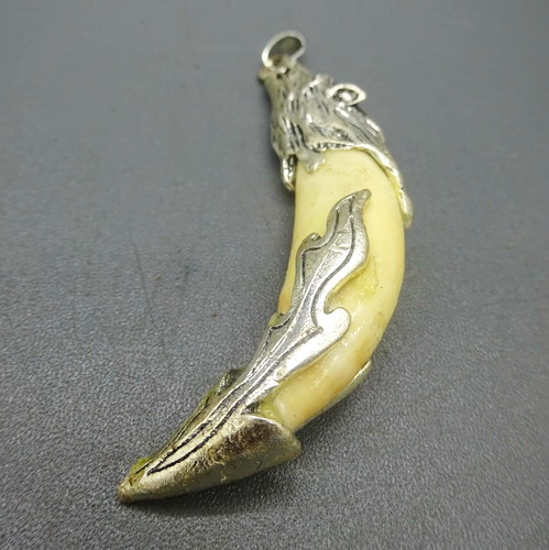 Liontin Taring Macan Dahan Unik - Pusaka Dunia