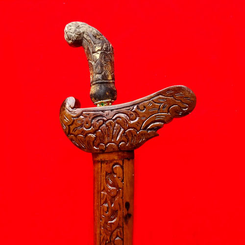 Keris Lurus Pamor Dwi Warno Asli Kuno - Pusaka Dunia