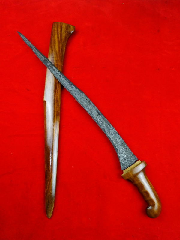 Pedang Suduk Maru Damaskus Kuno - Pusaka Dunia