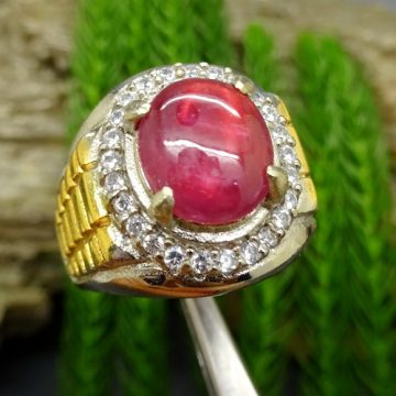 Cincin Merah Delima Asli Yang Elegan | Pusaka Dunia