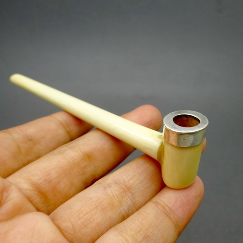 Pipa Rokok Cangklong Gading Asli Langka - Pusaka Dunia