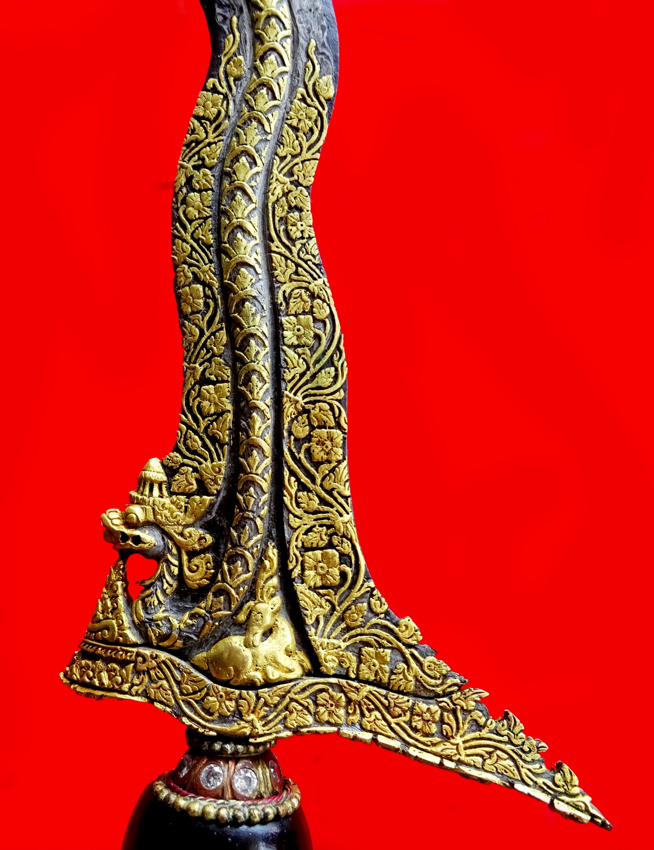 Keris Kanjeng Kyai Naga Raja Mataram Sultan Agung Kinatah Emas Asli ...